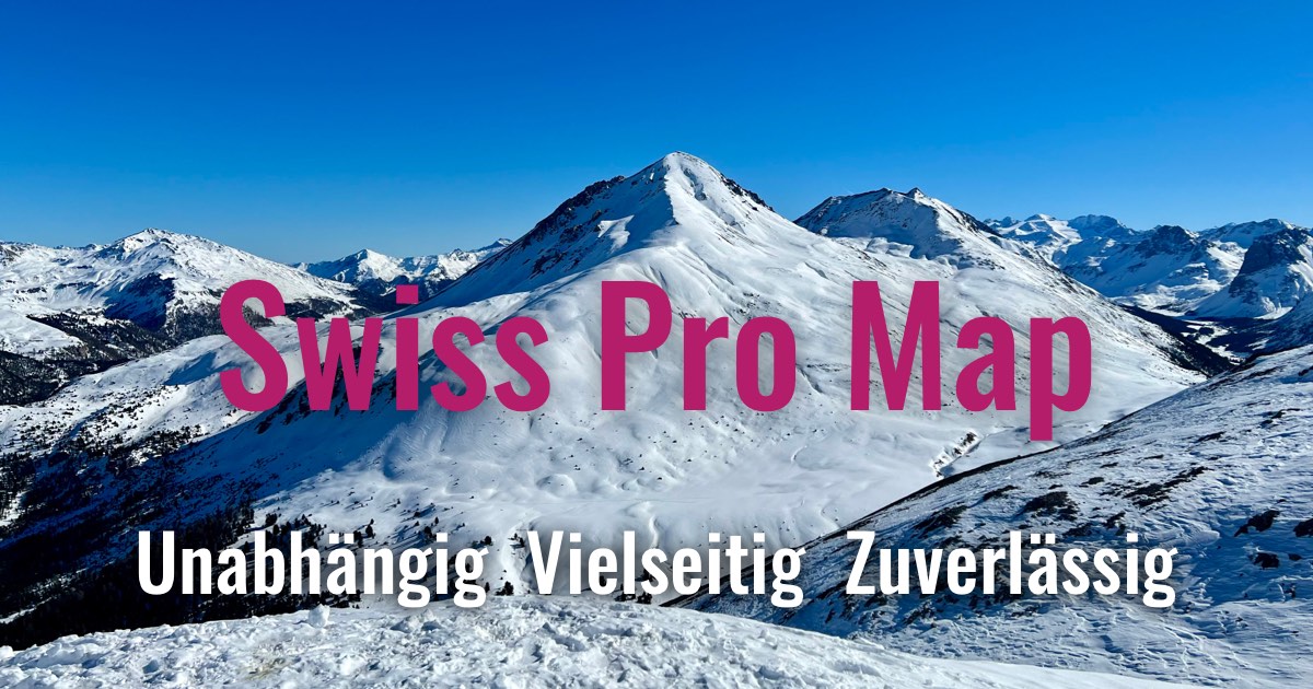 Swiss Pro Map - unabhängig, vielseitig, zuverlässig.